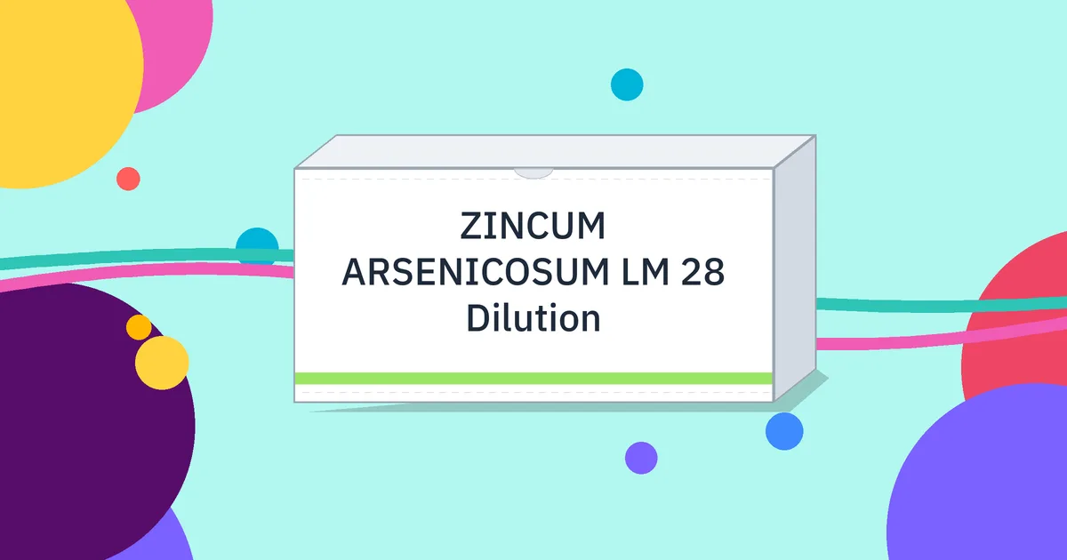Symbolbild: Packung mit der Aufschrift ZINCUM ARSENICOSUM LM 28 Dilution (PZN 13290896) – Verfügbarkeit und Bezug in Apotheken in Frankfurt am Main