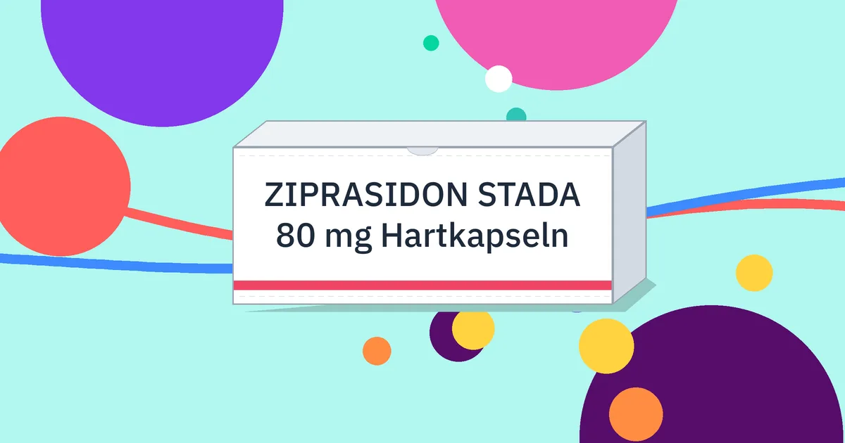 Symbolbild: Packung mit der Aufschrift ZIPRASIDON STADA 80 mg Hartkapseln (PZN 13579444) – Verfügbarkeit und Bezug in Apotheken in Frankfurt am Main