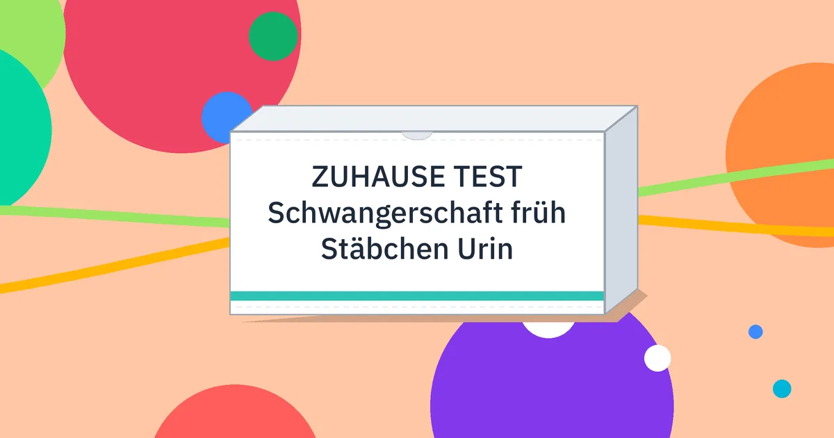 Symbolbild: Packung mit der Aufschrift ZUHAUSE TEST Schwangerschaft früh Stäbchen Urin (PZN 19366873) – Verfügbarkeit und Bezug in Apotheken in Frankfurt am Main
