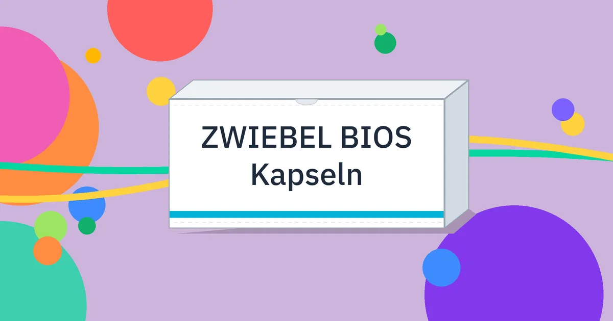 Symbolbild: Packung mit der Aufschrift ZWIEBEL BIOS Kapseln (PZN 06054830) – Verfügbarkeit und Bezug in Apotheken in Frankfurt am Main