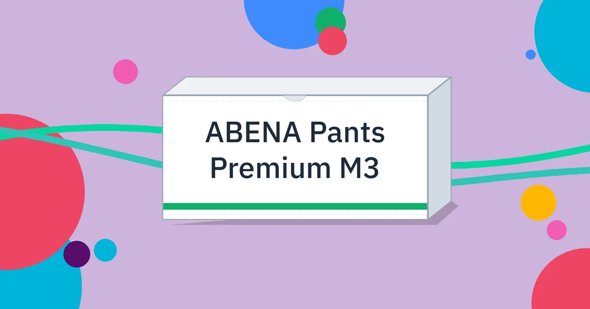 Symbolbild: Packung mit der Aufschrift ABENA Pants Premium M3 (PZN 17457117) – Verfügbarkeit und Bezug in Apotheken in Frankfurt am Main