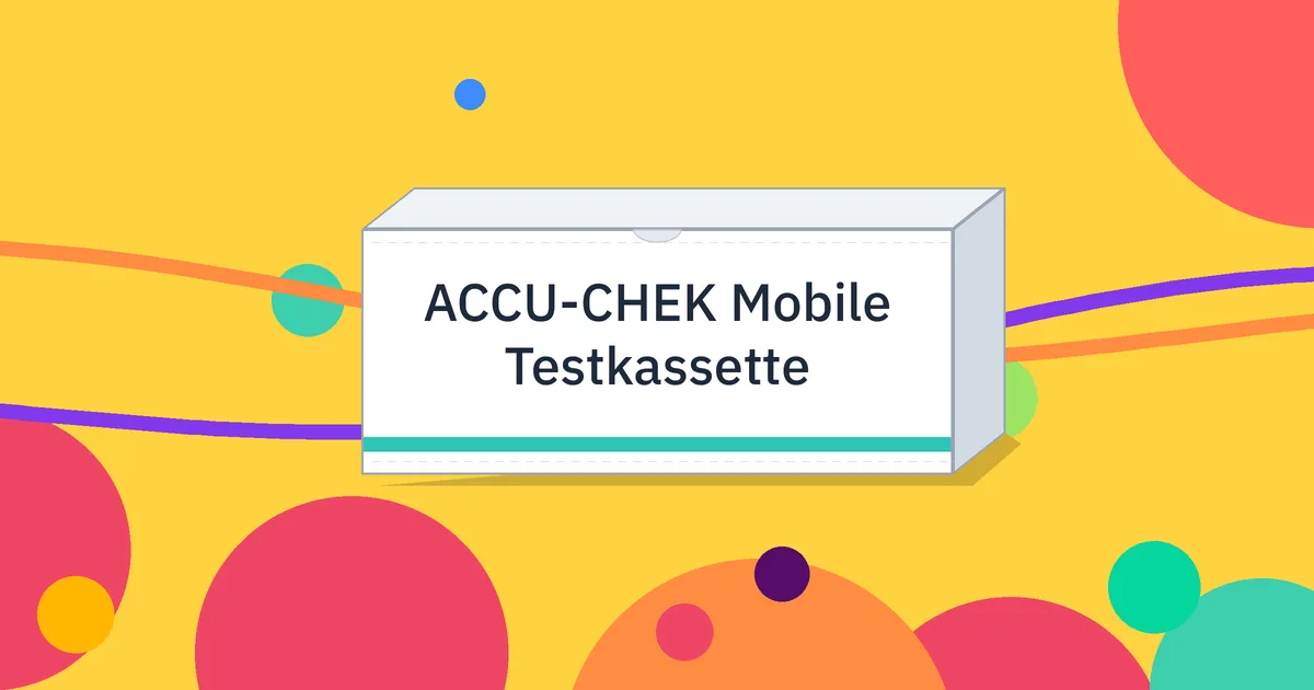 Symbolbild: Packung mit der Aufschrift ACCU-CHEK Mobile Testkassette (PZN 12454700) – Verfügbarkeit und Bezug in Apotheken in Frankfurt am Main