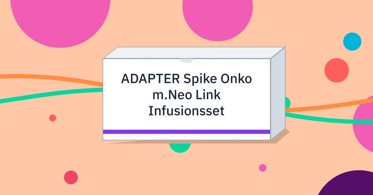 Symbolbild: Packung mit der Aufschrift ADAPTER Spike Onko m.Neo Link Infusionsset (PZN 04963310) – Verfügbarkeit und Bezug in Apotheken in Frankfurt am Main