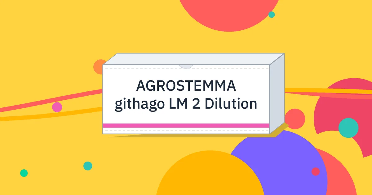 Symbolbild: Packung mit der Aufschrift AGROSTEMMA githago LM 2 Dilution (PZN 13307237) – Verfügbarkeit und Bezug in Apotheken in Frankfurt am Main