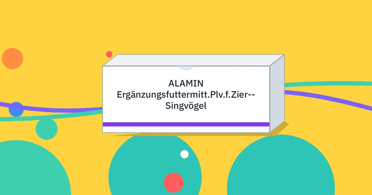 Symbolbild: Packung mit der Aufschrift ALAMIN Ergänzungsfuttermitt.Plv.f.Zier--Singvögel (PZN 17167230) – Verfügbarkeit und Bezug in Apotheken in Frankfurt am Main