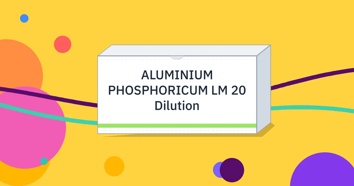 Symbolbild: Packung mit der Aufschrift ALUMINIUM PHOSPHORICUM LM 20 Dilution (PZN 13317253) – Verfügbarkeit und Bezug in Apotheken in Frankfurt am Main