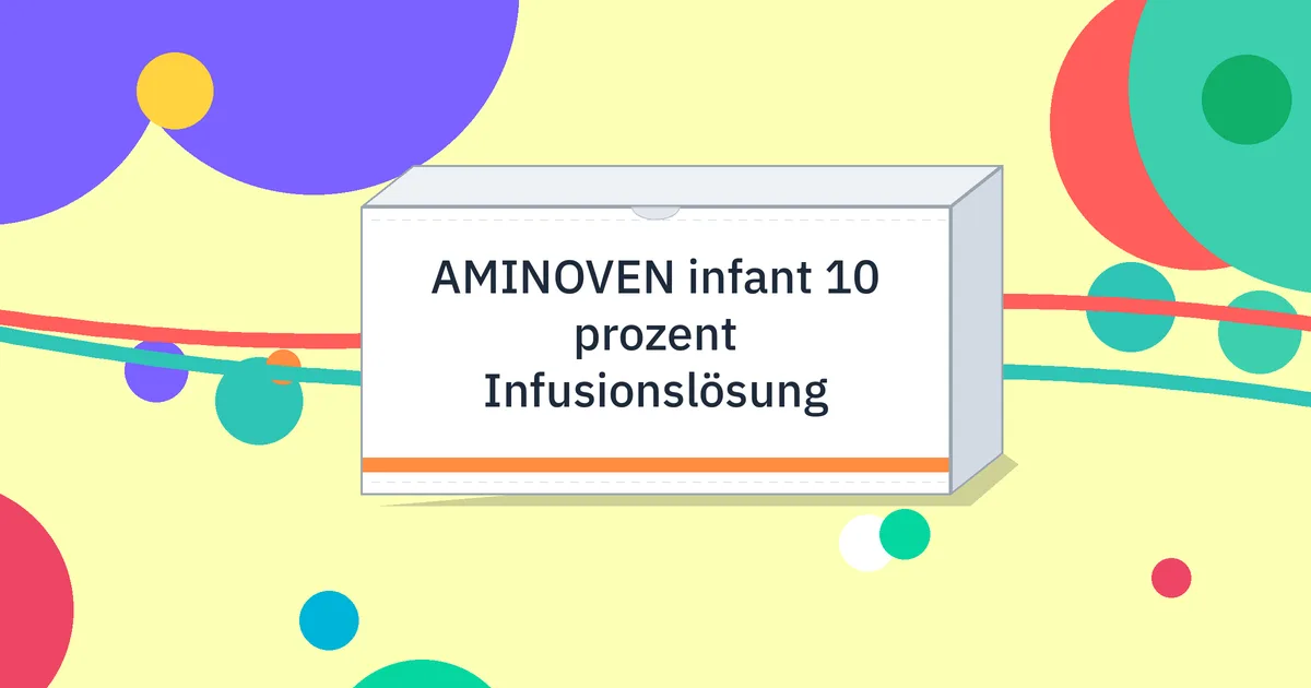 Symbolbild: Packung mit der Aufschrift AMINOVEN infant 10 prozent Infusionslösung (PZN 08452606) – Verfügbarkeit und Bezug in Apotheken in Frankfurt am Main