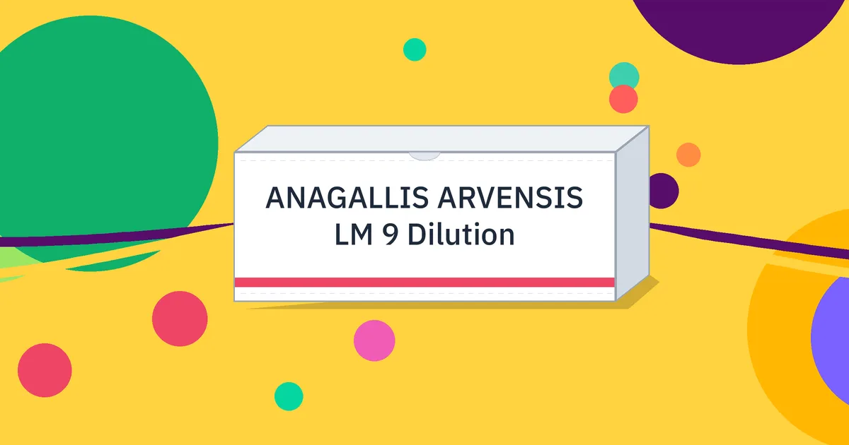 Symbolbild: Packung mit der Aufschrift ANAGALLIS ARVENSIS LM 9 Dilution (PZN 13327820) – Verfügbarkeit und Bezug in Apotheken in Frankfurt am Main
