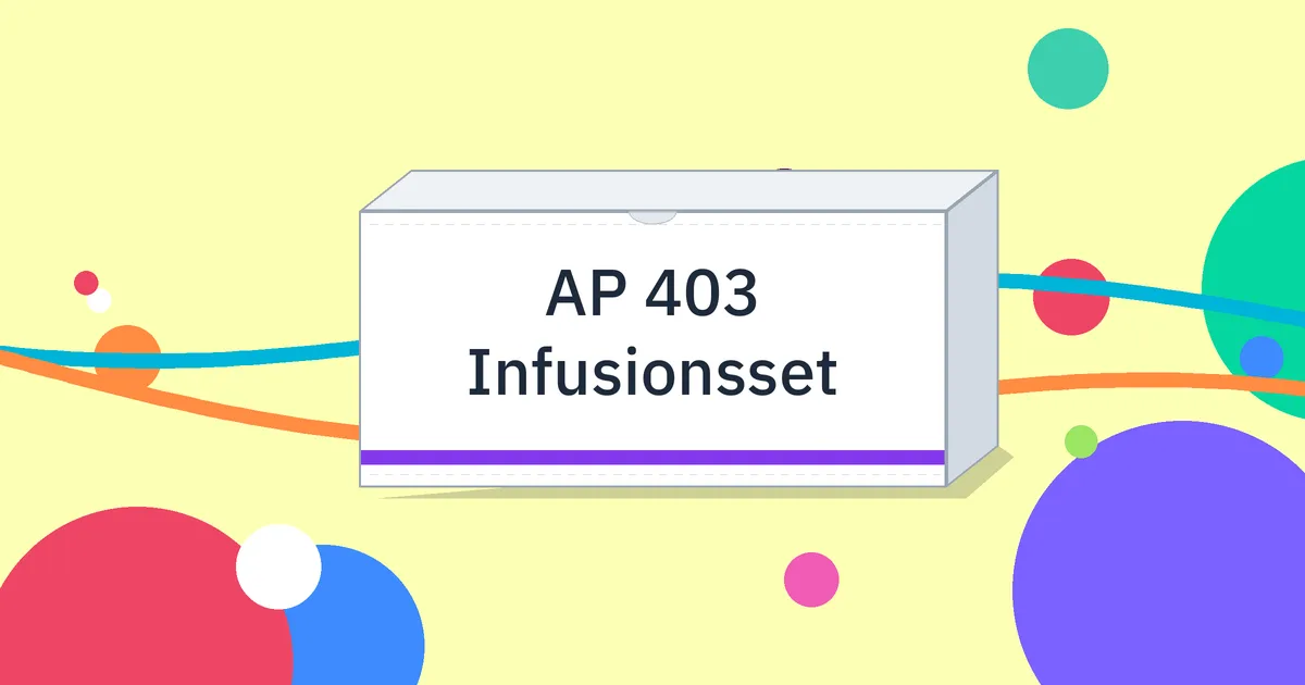 Symbolbild: Packung mit der Aufschrift AP 403 Infusionsset (PZN 14337619) – Verfügbarkeit und Bezug in Apotheken in Frankfurt am Main