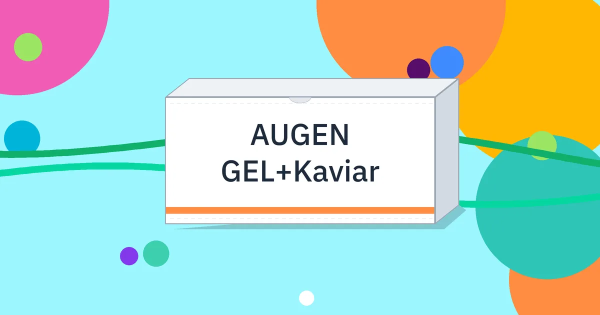 Symbolbild: Packung mit der Aufschrift AUGEN GEL+Kaviar (PZN 05048715) – Verfügbarkeit und Bezug in Apotheken in Frankfurt am Main