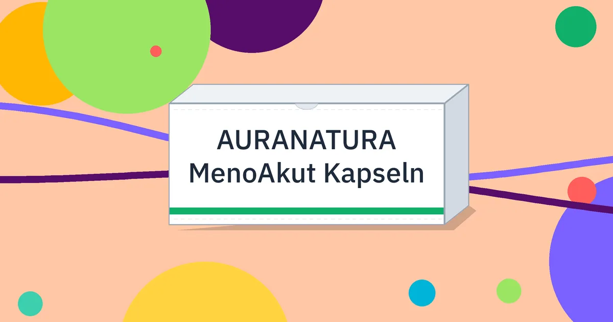 Symbolbild: Packung mit der Aufschrift AURANATURA MenoAkut Kapseln (PZN 19669585) – Verfügbarkeit und Bezug in Apotheken in Frankfurt am Main