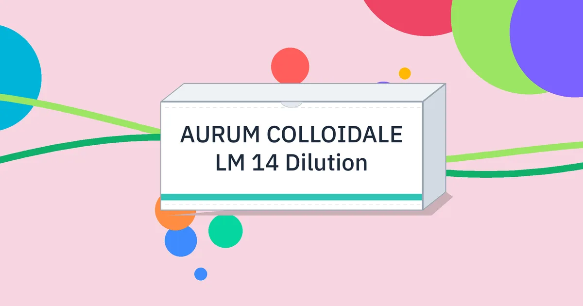 Symbolbild: Packung mit der Aufschrift AURUM COLLOIDALE LM 14 Dilution (PZN 12784254) – Verfügbarkeit und Bezug in Apotheken in Frankfurt am Main