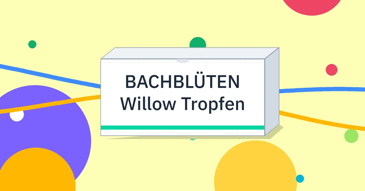 Symbolbild: Packung mit der Aufschrift BACHBLÜTEN Willow Tropfen (PZN 00170736) – Verfügbarkeit und Bezug in Apotheken in Frankfurt am Main