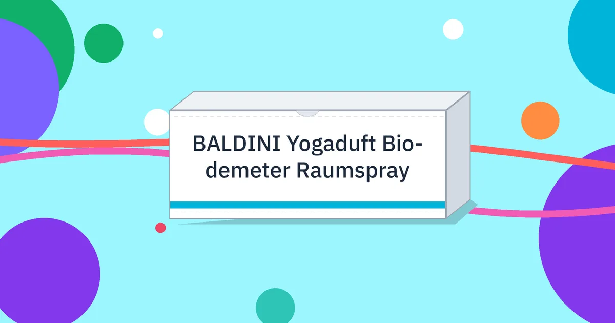 Symbolbild: Packung mit der Aufschrift BALDINI Yogaduft Bio-demeter Raumspray (PZN 16022498) – Verfügbarkeit und Bezug in Apotheken in Frankfurt am Main