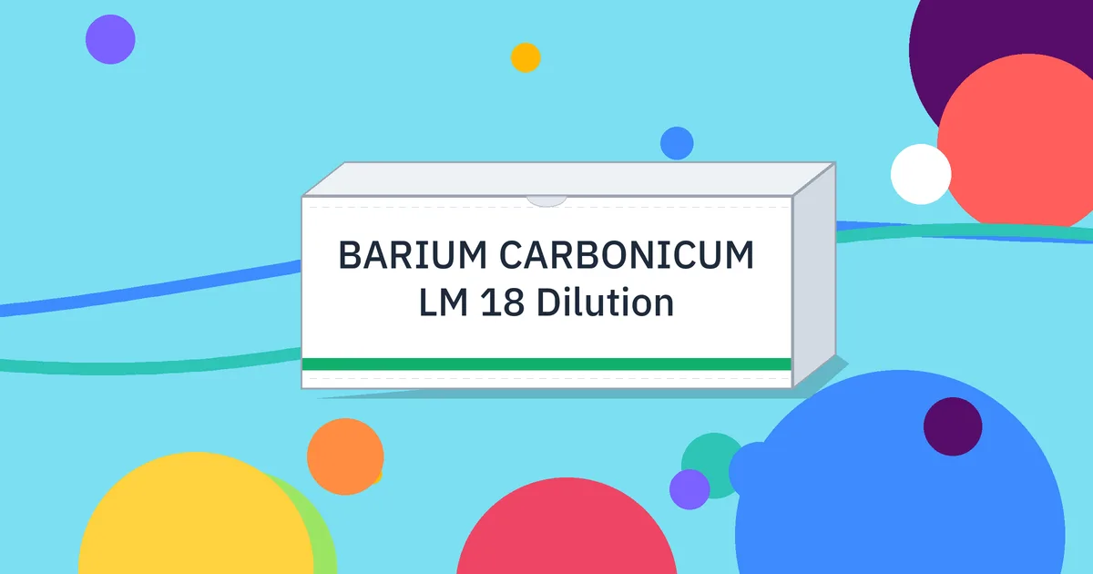 Symbolbild: Packung mit der Aufschrift BARIUM CARBONICUM LM 18 Dilution (PZN 09075577) – Verfügbarkeit und Bezug in Apotheken in Frankfurt am Main