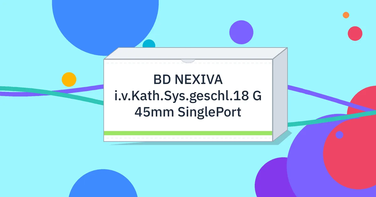 Symbolbild: Packung mit der Aufschrift BD NEXIVA i.v.Kath.Sys.geschl.18 G 45mm SinglePort (PZN 17830148) – Verfügbarkeit und Bezug in Apotheken in Frankfurt am Main