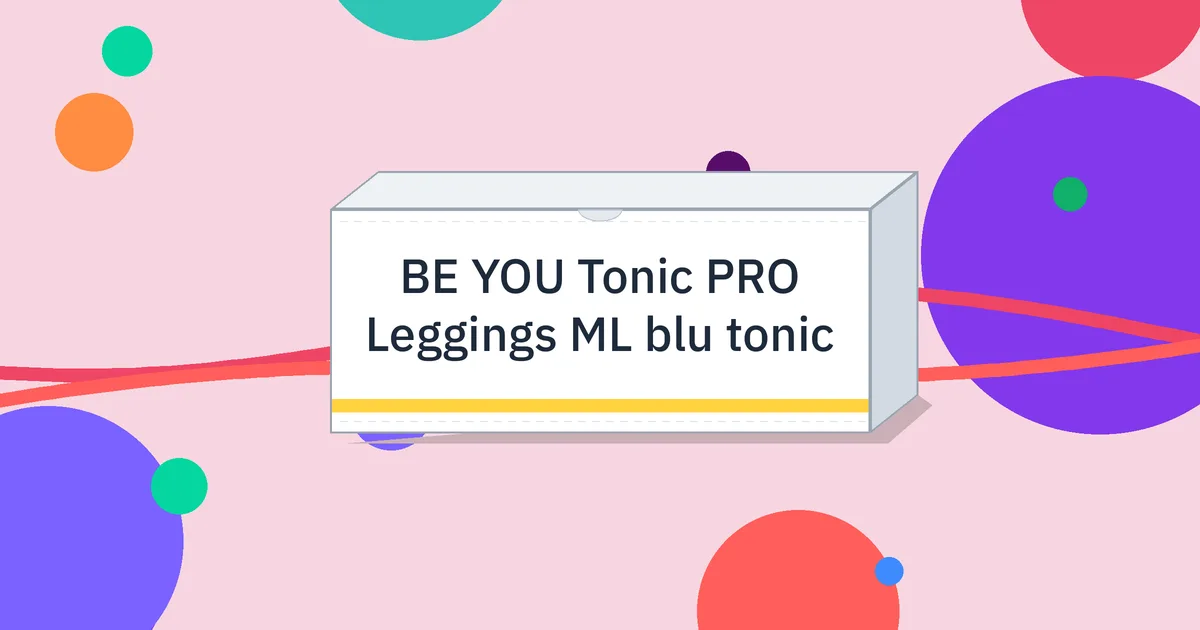 Symbolbild: Packung mit der Aufschrift BE YOU Tonic PRO Leggings ML blu tonic (PZN 20376724) – Verfügbarkeit und Bezug in Apotheken in Frankfurt am Main