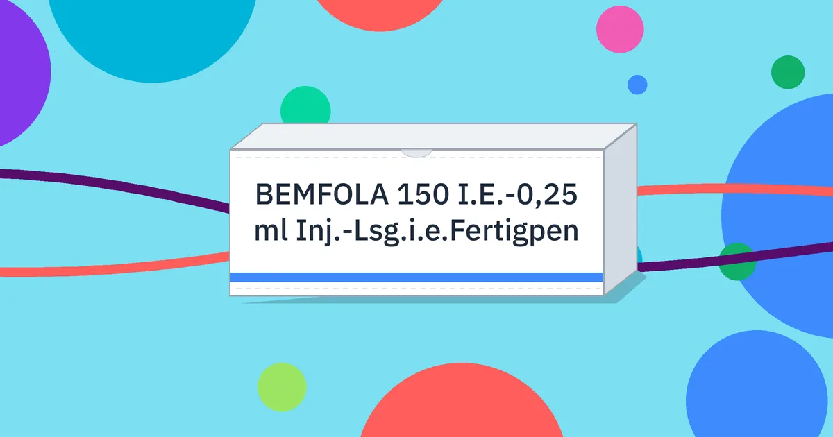 Symbolbild: Packung mit der Aufschrift BEMFOLA 150 I.E.-0,25 ml Inj.-Lsg.i.e.Fertigpen (PZN 11054370) – Verfügbarkeit und Bezug in Apotheken in Frankfurt am Main
