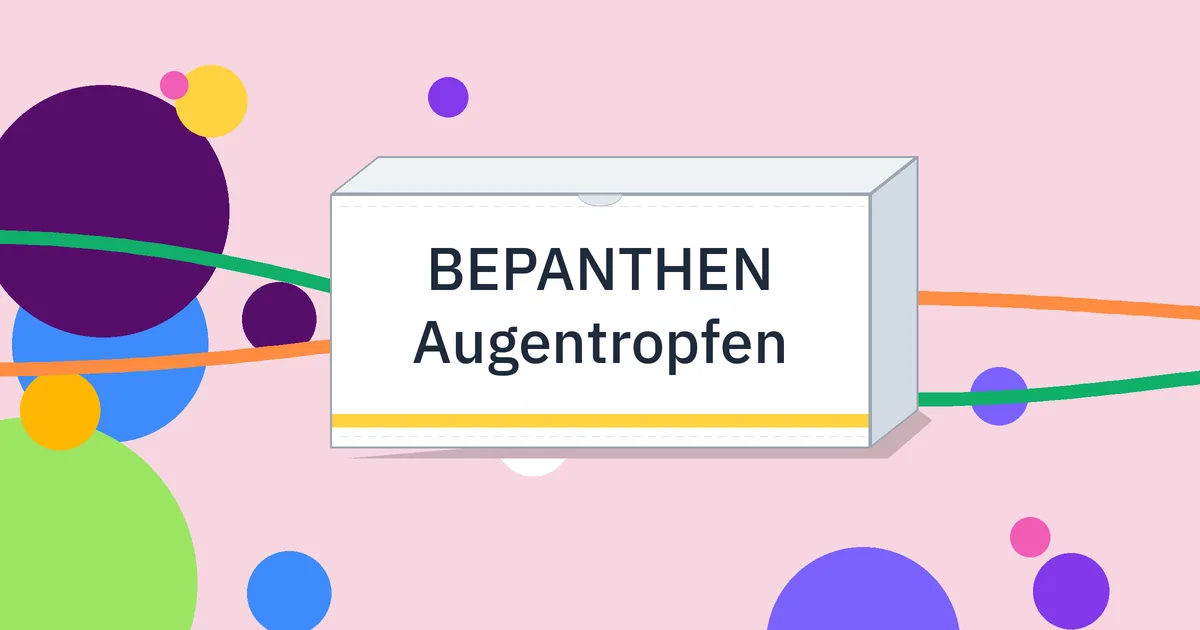 Symbolbild: Packung mit der Aufschrift BEPANTHEN Augentropfen (PZN 15410063) – Verfügbarkeit und Bezug in Apotheken in Frankfurt am Main