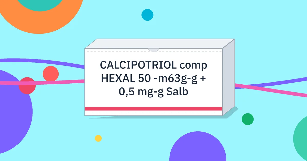 Symbolbild: Packung mit der Aufschrift CALCIPOTRIOL comp HEXAL 50 -m63g-g + 0,5 mg-g Salb (PZN 19359927) – Verfügbarkeit und Bezug in Apotheken in Frankfurt am Main