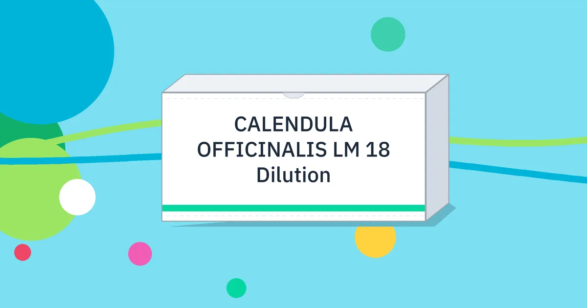 Symbolbild: Packung mit der Aufschrift CALENDULA OFFICINALIS LM 18 Dilution (PZN 09650260) – Verfügbarkeit und Bezug in Apotheken in Frankfurt am Main