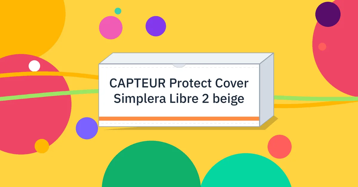 Symbolbild: Packung mit der Aufschrift CAPTEUR Protect Cover Simplera Libre 2 beige (PZN 20203679) – Verfügbarkeit und Bezug in Apotheken in Frankfurt am Main