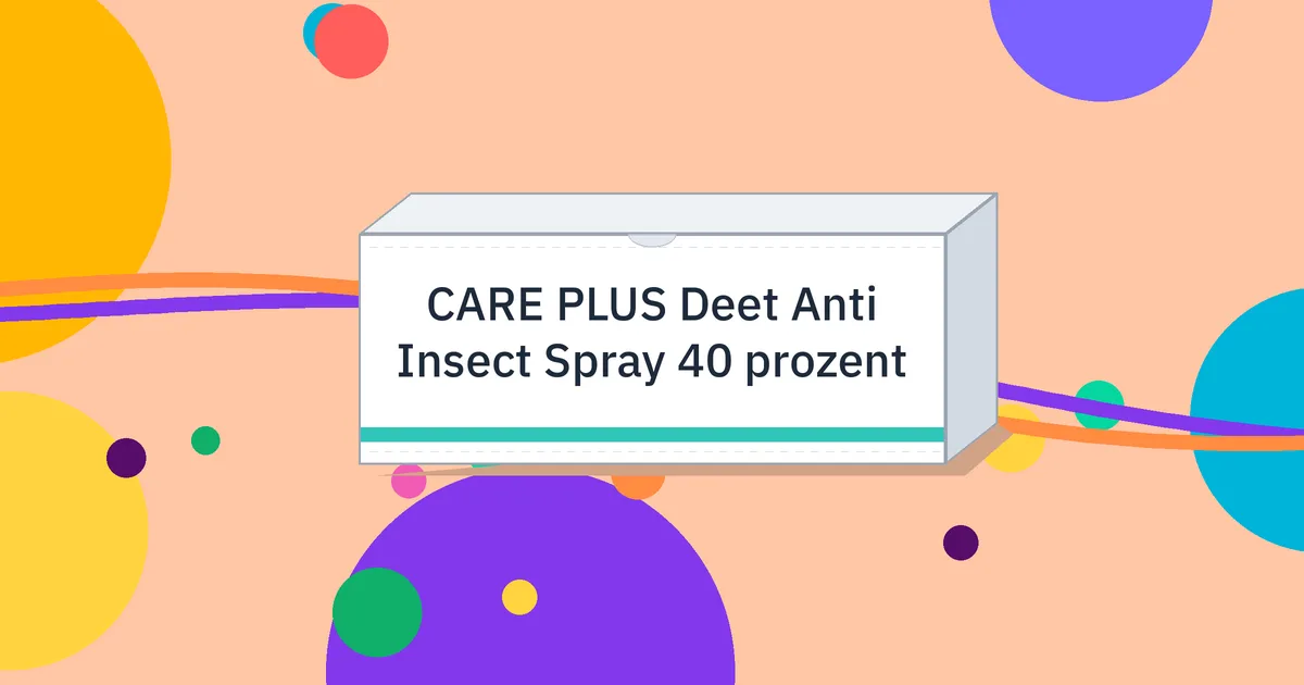 Symbolbild: Packung mit der Aufschrift CARE PLUS Deet Anti Insect Spray 40 prozent (PZN 00567379) – Verfügbarkeit und Bezug in Apotheken in Frankfurt am Main