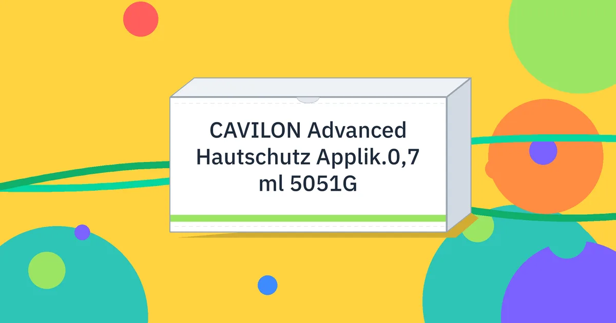 Symbolbild: Packung mit der Aufschrift CAVILON Advanced Hautschutz Applik.0,7 ml 5051G (PZN 20129581) – Verfügbarkeit und Bezug in Apotheken in Frankfurt am Main