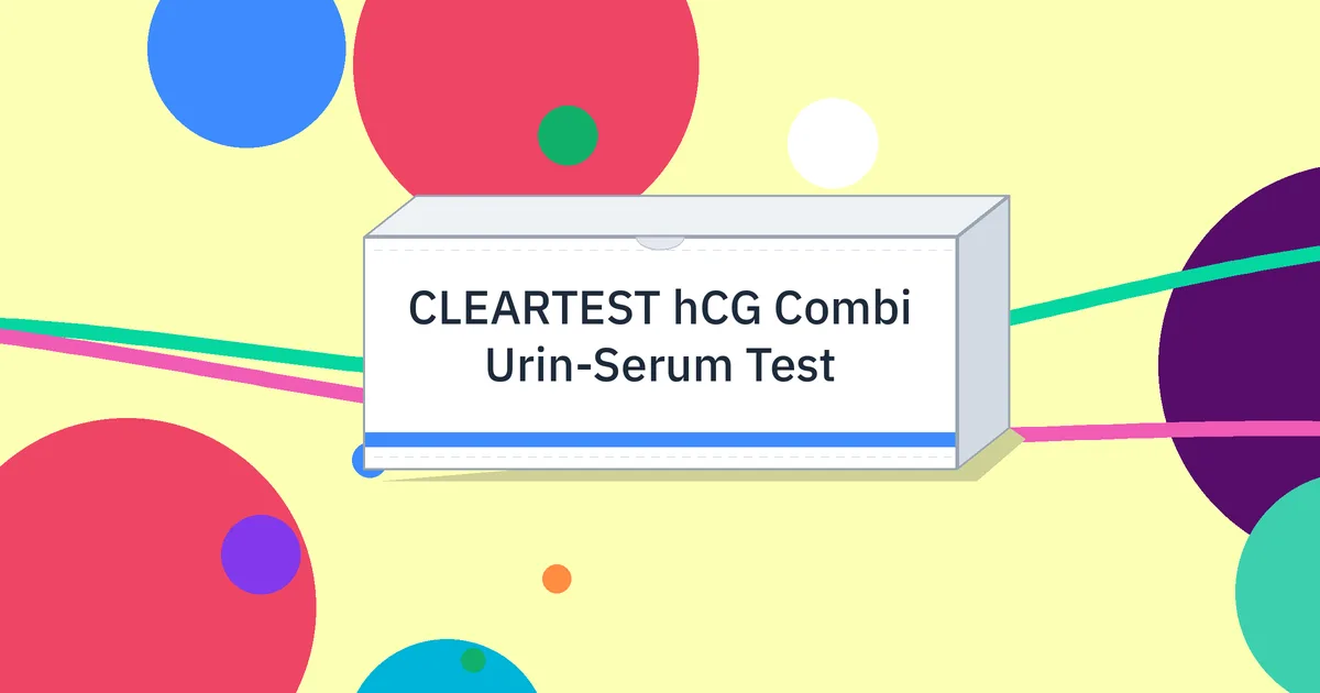 Symbolbild: Packung mit der Aufschrift CLEARTEST hCG Combi Urin-Serum Test (PZN 19517237) – Verfügbarkeit und Bezug in Apotheken in Frankfurt am Main
