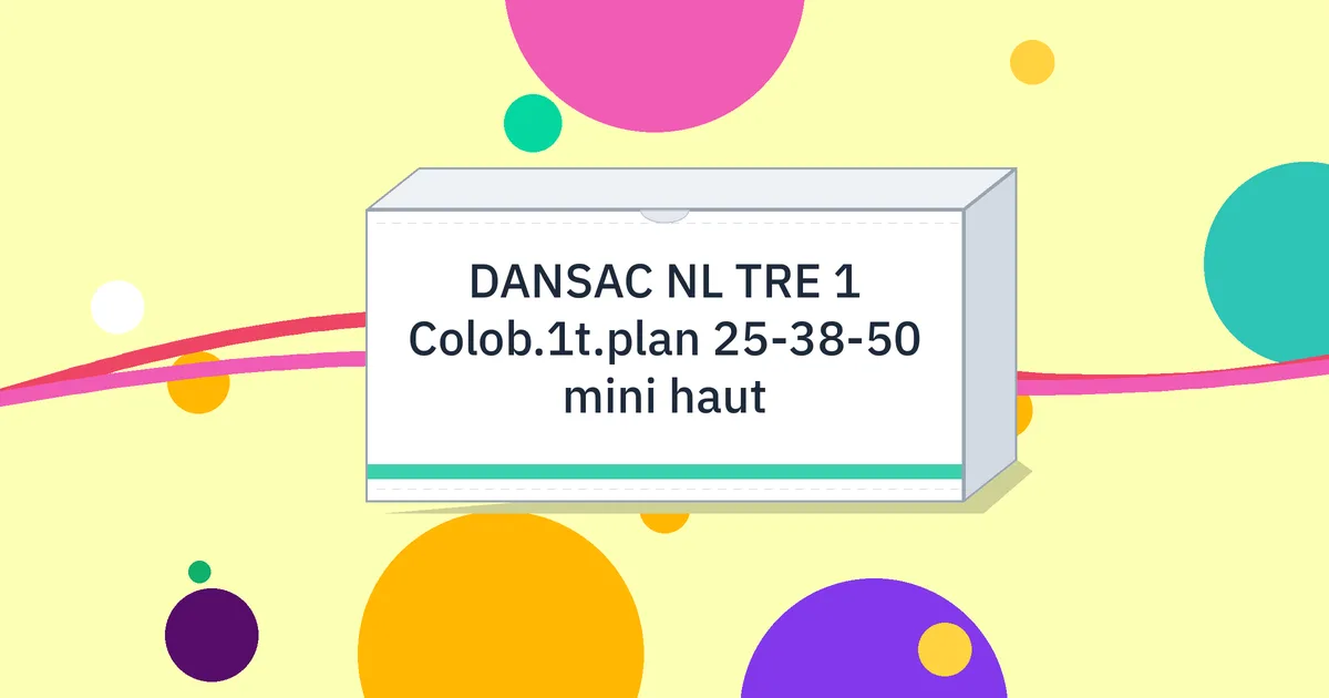 Symbolbild: Packung mit der Aufschrift DANSAC NL TRE 1 Colob.1t.plan 25-38-50 mini haut (PZN 16197252) – Verfügbarkeit und Bezug in Apotheken in Frankfurt am Main