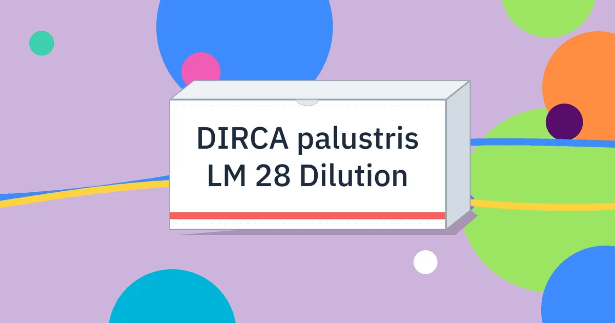Symbolbild: Packung mit der Aufschrift DIRCA palustris LM 28 Dilution (PZN 13465812) – Verfügbarkeit und Bezug in Apotheken in Frankfurt am Main