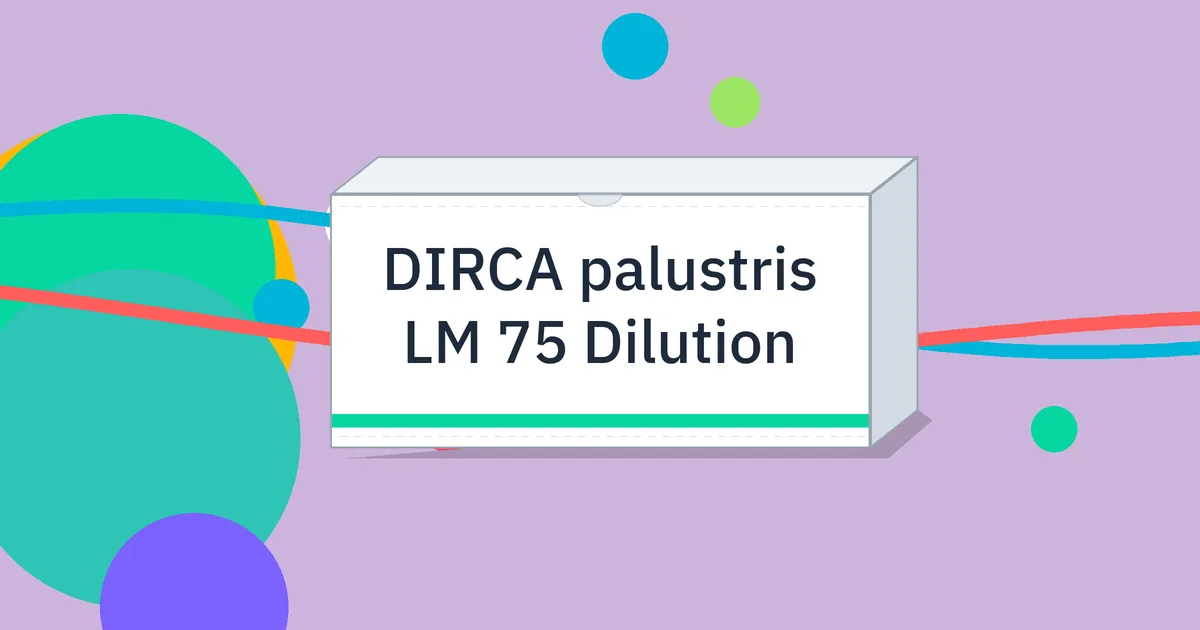 Symbolbild: Packung mit der Aufschrift DIRCA palustris LM 75 Dilution (PZN 13465893) – Verfügbarkeit und Bezug in Apotheken in Frankfurt am Main