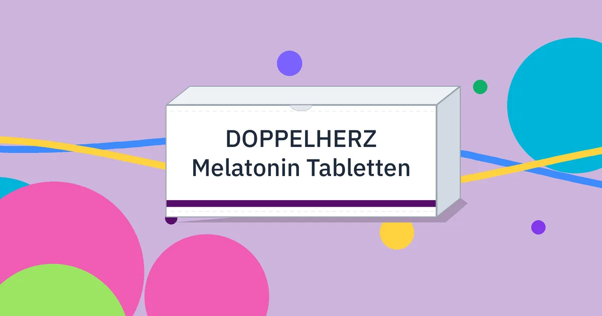 Symbolbild: Packung mit der Aufschrift DOPPELHERZ Melatonin Tabletten (PZN 16874250) – Verfügbarkeit und Bezug in Apotheken in Frankfurt am Main