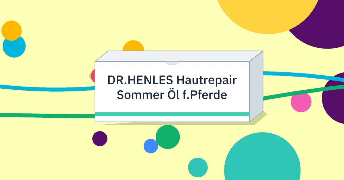 Symbolbild: Packung mit der Aufschrift DR.HENLES Hautrepair Sommer Öl f.Pferde (PZN 16038341) – Verfügbarkeit und Bezug in Apotheken in Frankfurt am Main