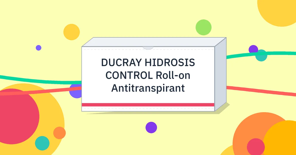 Symbolbild: Packung mit der Aufschrift DUCRAY HIDROSIS CONTROL Roll-on Antitranspirant (PZN 13780672) – Verfügbarkeit und Bezug in Apotheken in Frankfurt am Main