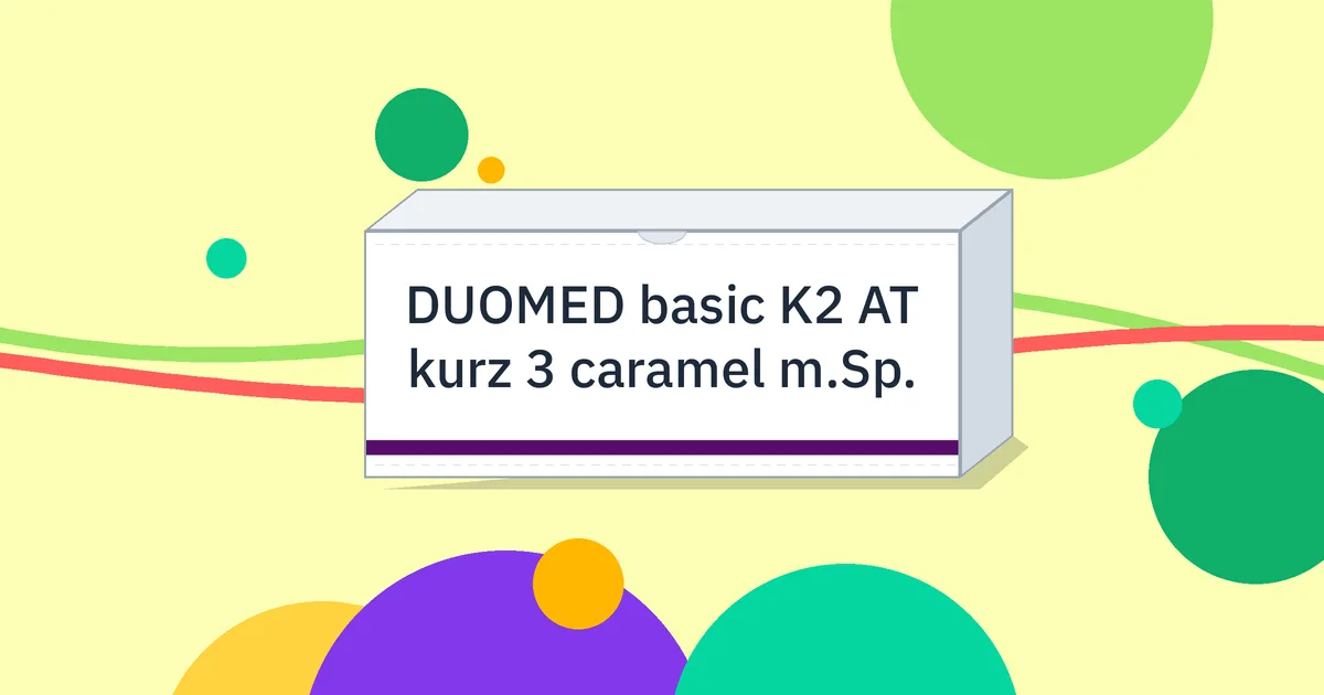 Symbolbild: Packung mit der Aufschrift DUOMED basic K2 AT kurz 3 caramel m.Sp. (PZN 20906352) – Verfügbarkeit und Bezug in Apotheken in Frankfurt am Main