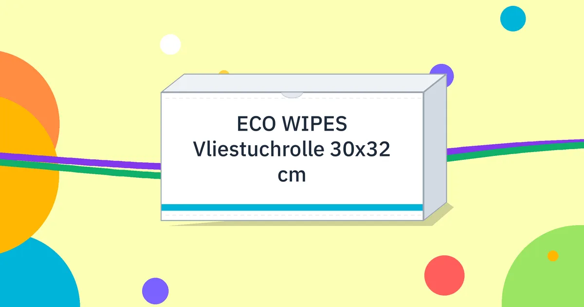 Symbolbild: Packung mit der Aufschrift ECO WIPES Vliestuchrolle 30x32 cm (PZN 14374862) – Verfügbarkeit und Bezug in Apotheken in Frankfurt am Main