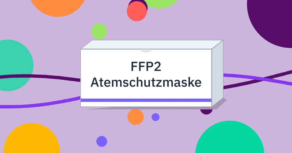 Symbolbild: Packung mit der Aufschrift FFP2 Atemschutzmaske (PZN 17895389) – Verfügbarkeit und Bezug in Apotheken in Frankfurt am Main