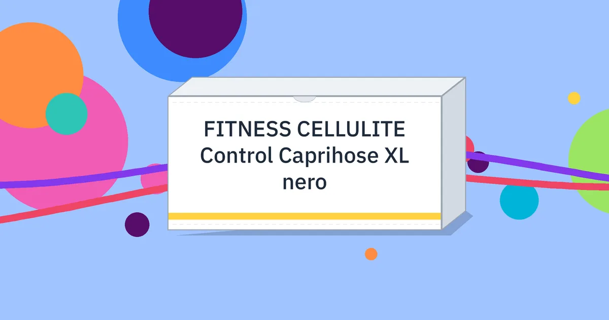 Symbolbild: Packung mit der Aufschrift FITNESS CELLULITE Control Caprihose XL nero (PZN 16191835) – Verfügbarkeit und Bezug in Apotheken in Frankfurt am Main