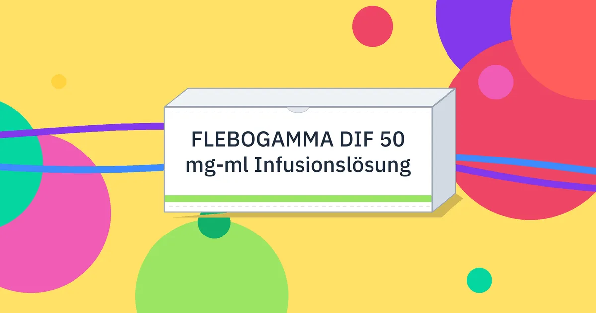 Symbolbild: Packung mit der Aufschrift FLEBOGAMMA DIF 50 mg-ml Infusionslösung (PZN 13984529) – Verfügbarkeit und Bezug in Apotheken in Frankfurt am Main
