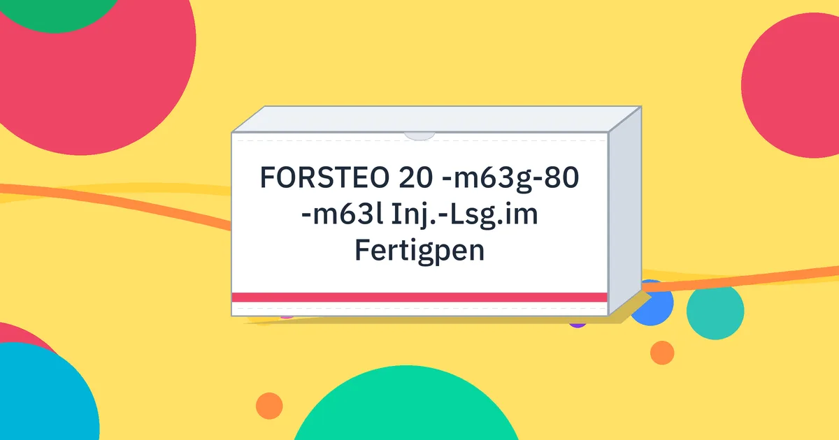 Symbolbild: Packung mit der Aufschrift FORSTEO 20 -m63g-80 -m63l Inj.-Lsg.im Fertigpen (PZN 15568479) – Verfügbarkeit und Bezug in Apotheken in Frankfurt am Main