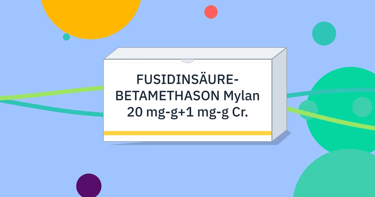 Symbolbild: Packung mit der Aufschrift FUSIDINSÄURE-BETAMETHASON Mylan 20 mg-g+1 mg-g Cr. (PZN 11881239) – Verfügbarkeit und Bezug in Apotheken in Frankfurt am Main