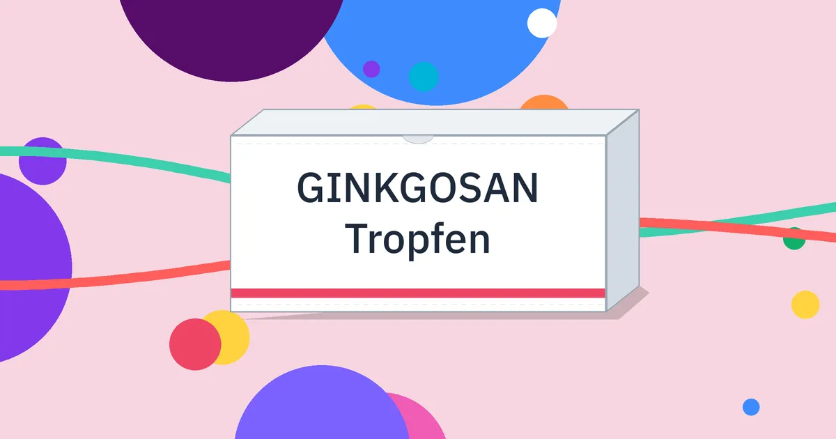 Symbolbild: Packung mit der Aufschrift GINKGOSAN Tropfen (PZN 12536059) – Verfügbarkeit und Bezug in Apotheken in Frankfurt am Main