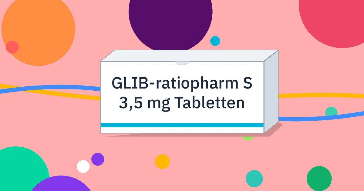 Symbolbild: Packung mit der Aufschrift GLIB-ratiopharm S 3,5 mg Tabletten (PZN 08494800) – Verfügbarkeit und Bezug in Apotheken in Frankfurt am Main