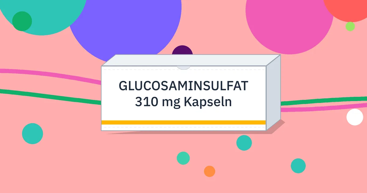 Symbolbild: Packung mit der Aufschrift GLUCOSAMINSULFAT 310 mg Kapseln (PZN 18215942) – Verfügbarkeit und Bezug in Apotheken in Frankfurt am Main