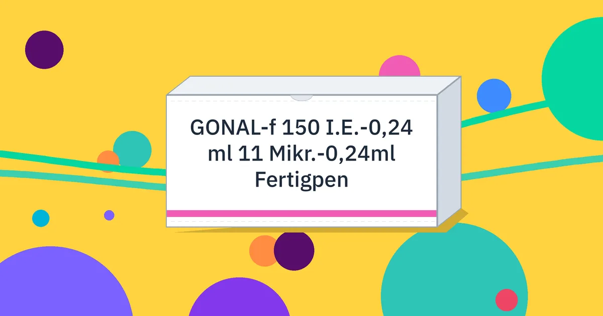 Symbolbild: Packung mit der Aufschrift GONAL-f 150 I.E.-0,24 ml 11 Mikr.-0,24ml Fertigpen (PZN 19479241) – Verfügbarkeit und Bezug in Apotheken in Frankfurt am Main