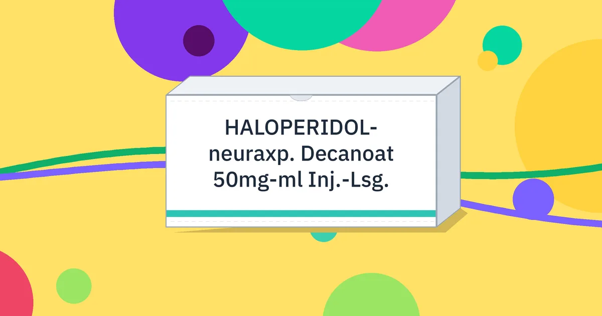 Symbolbild: Packung mit der Aufschrift HALOPERIDOL-neuraxp. Decanoat 50mg-ml Inj.-Lsg. (PZN 04917391) – Verfügbarkeit und Bezug in Apotheken in Frankfurt am Main