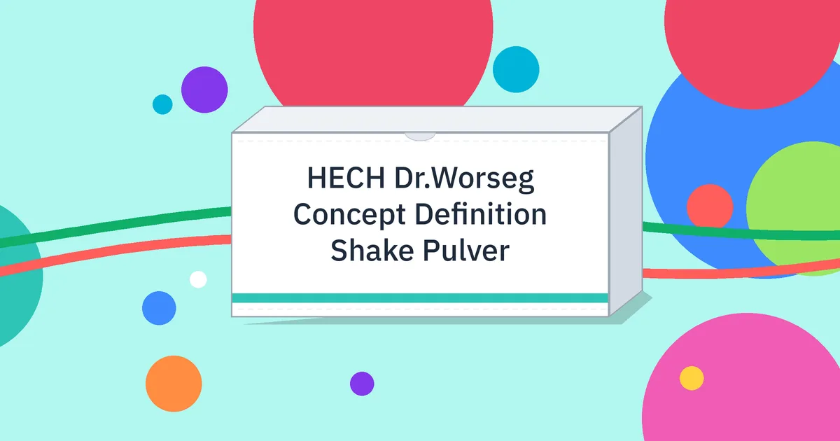 Symbolbild: Packung mit der Aufschrift HECH Dr.Worseg Concept Definition Shake Pulver (PZN 11137268) – Verfügbarkeit und Bezug in Apotheken in Frankfurt am Main