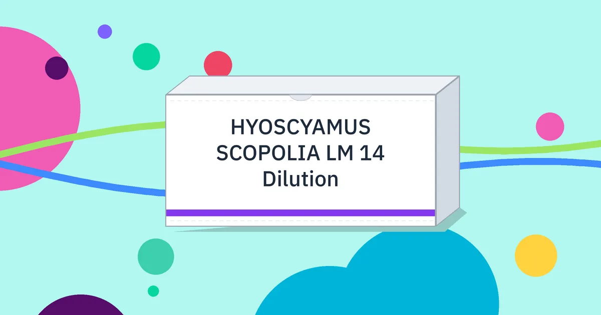 Symbolbild: Packung mit der Aufschrift HYOSCYAMUS SCOPOLIA LM 14 Dilution (PZN 13557715) – Verfügbarkeit und Bezug in Apotheken in Frankfurt am Main