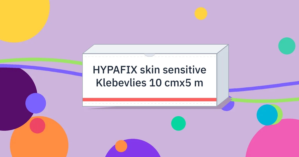 Symbolbild: Packung mit der Aufschrift HYPAFIX skin sensitive Klebevlies 10 cmx5 m (PZN 19207502) – Verfügbarkeit und Bezug in Apotheken in Frankfurt am Main